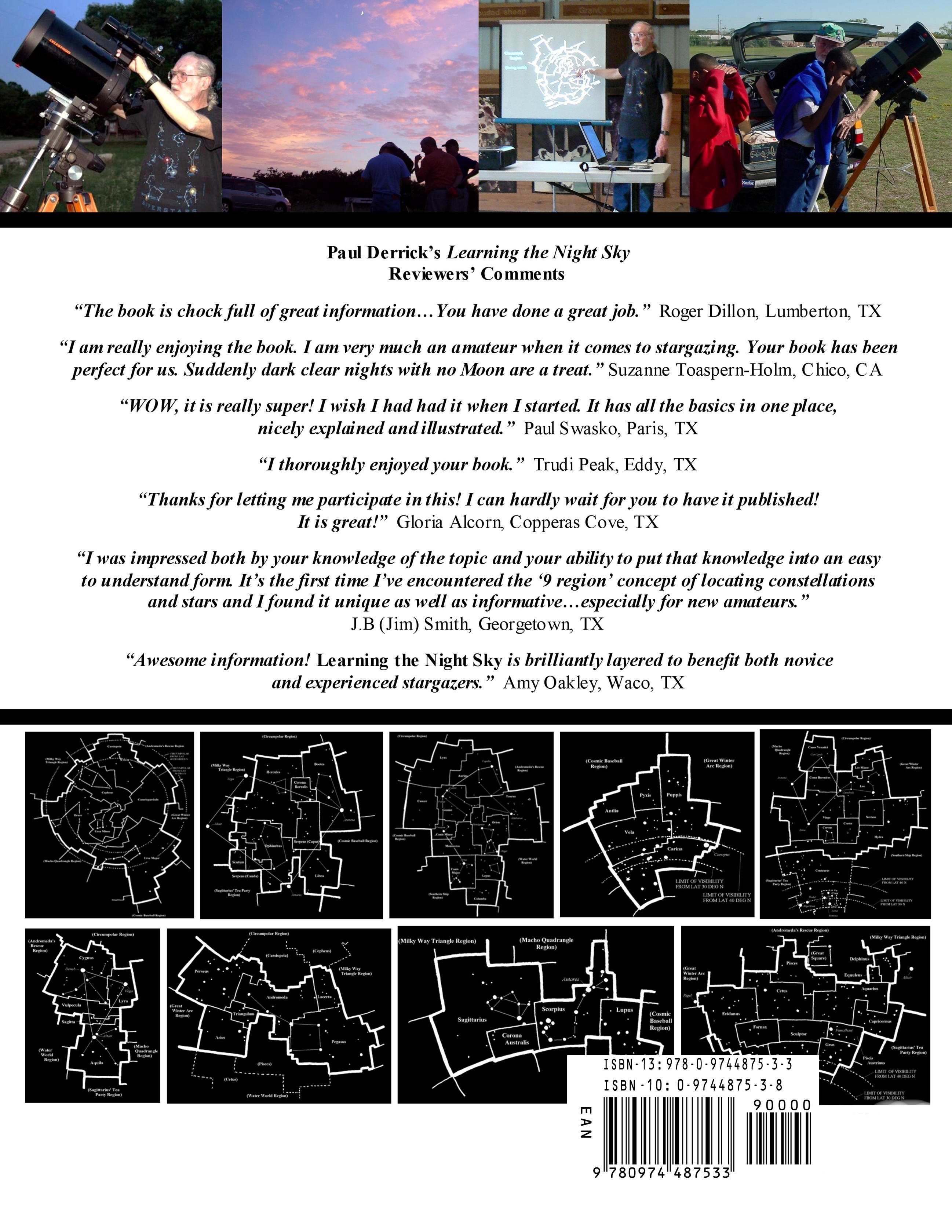 Paul Derrick's Book: LEARNING THE NIGHT SKY